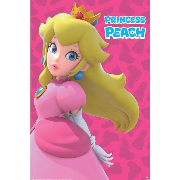 Nintendo | Art | Nintendo Maxi Princess Peach Poster Pink | Poshmark